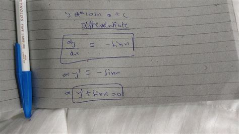 Exercise 92 In Each Of The Exercises 1 To 10 Verify That The Given