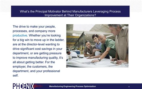 Manufacturing Engineering Process Optimization PPTX