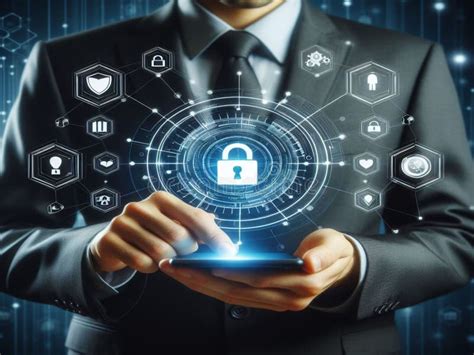 Cybersecurity And Privacy Concepts To Protect Data Lock Icon Stock Illustration Illustration