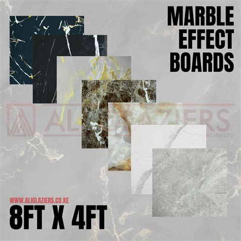Marble Effect Board Black In Nairobi Kenya White Finish Design