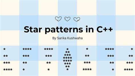 Pattern Programs Part 1 Number Patterns In C By Sarika Kushwaha