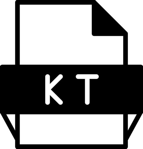 Kt File Format Icon 15829461 Vector Art At Vecteezy