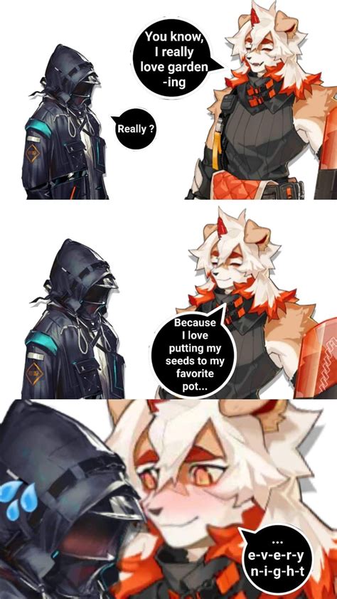 Pin By Gatobrujoart On ♟️arknights Cute Wolf Drawings Furry Art