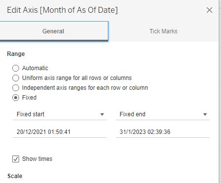 Tableau Show Months With Null Values In Bar Chart Stack Overflow