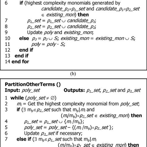 A Improved Partitioning Algorithm B Initialization Of P 1 P 2 Download Scientific