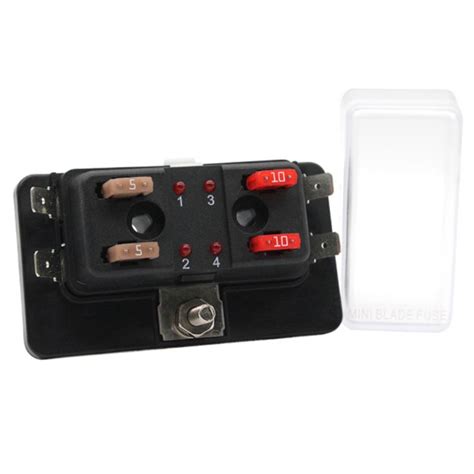 Way Mini Fuse Block With L E D Indicator Rogo Fastener Co Inc