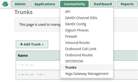 FreePBX SIP Trunk Setup Voxtelesys