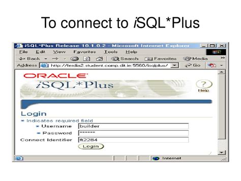 Ppt Isqlplus Executing Scripts Over The Internet Powerpoint Presentation Id3470944