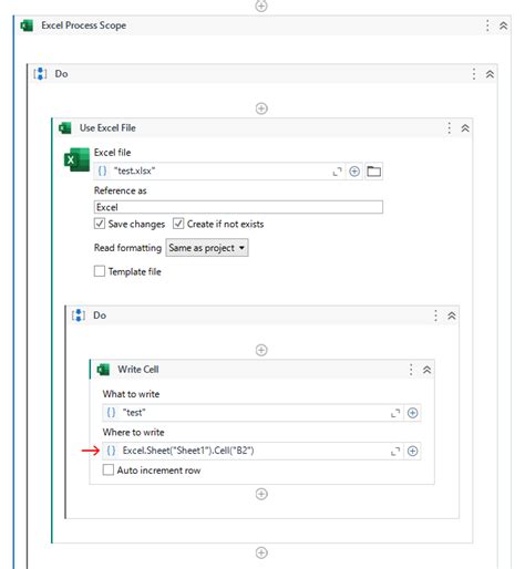 Excel Writecell Does Not Accept A String Cell Reference Studiox