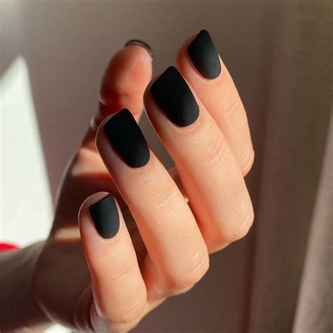 17 Trendy Matte Black Nail Ideas To Try This Year Pixelify