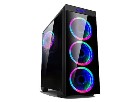 Makki Case Atx Gaming Makki 8872 Rgb Desktop Bg Мощни Pc Гейминг конфигурации Персонални