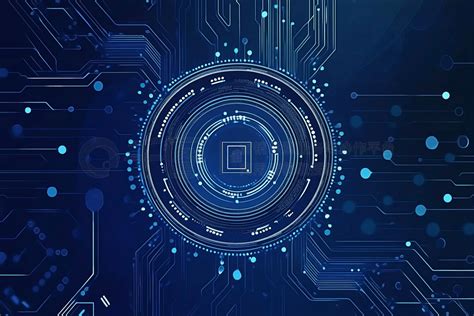 电子元件ai数字艺术 Tech科技感未来感深蓝色电路板电子元件圆形图案插画 Ai平面元素免费下载 Png格式 1344像素 编号71476101 千图网