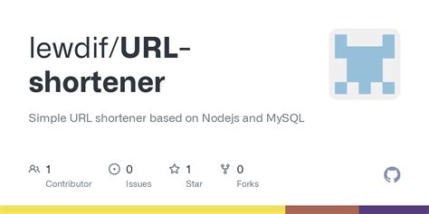 github lewdif url shortener simple url shortener based on nodejs and