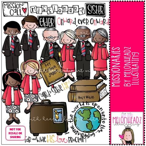 Lds Missionaries Clip Art Colored Etsy