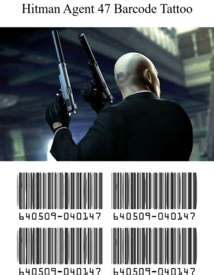 Hitman Barcode Tattoo