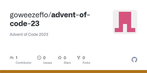 Github Goweezefloadvent Of Code 23 Advent Of Code 2023