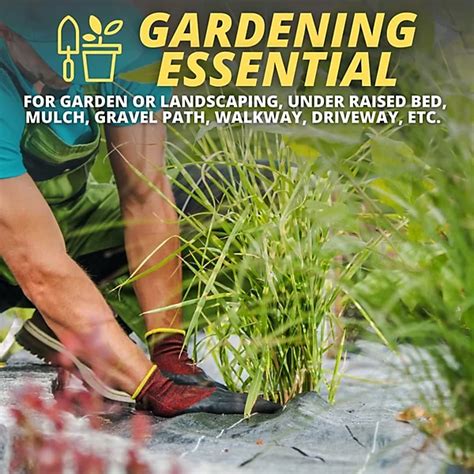 10m X 1m Heavy Duty Weed Control Black Fabric Membrane 100gsm Polypropylene Corrosion Membrane