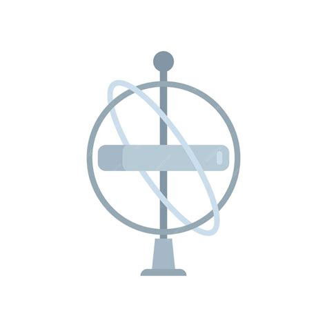 Premium Vector Gyroscope Icon Flat Vector Gyroscope Sensor Gyro