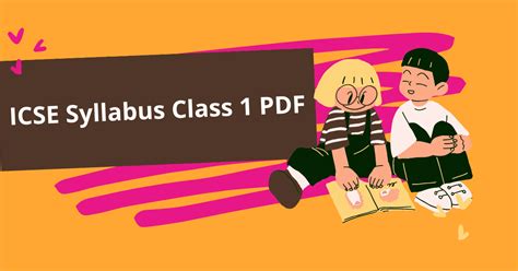 Icse Syllabus Class 1 Pdf Download 2025