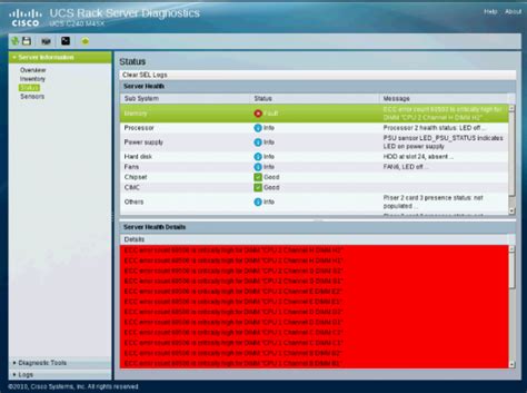 Reset ECC Error Counters And Reset Memory Faults On UCS C Series Via CIMC VBrainstorm Com