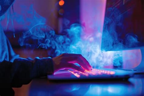 Premium Ai Image A Person Focused On Typing On A Computer Keyboard Engaged In Productive Work