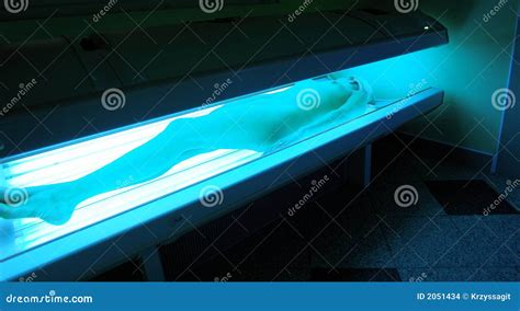 Naked Woman In Solarium Stock Images Image 2051434