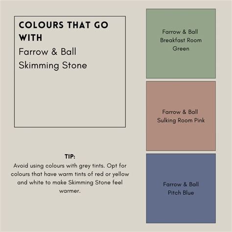 What Colour Goes With Farrow And Ball Skimming Stone