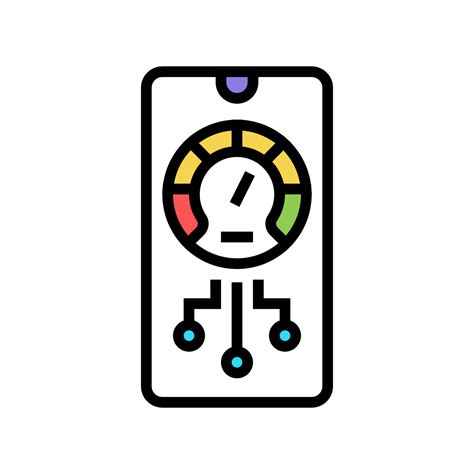Phone Optimize App Color Icon Vector Illustration 10349657 Vector Art