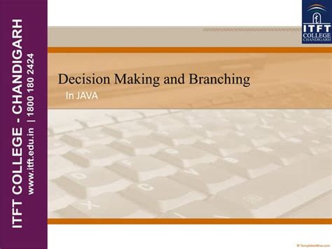 Itft Decision Making And Branching In Java Pdf Programming