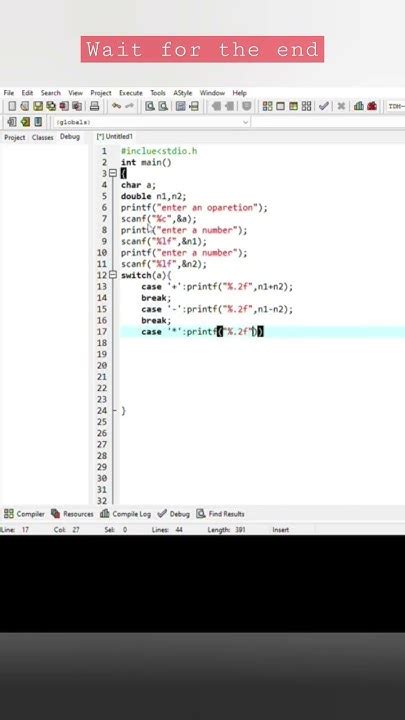 Learn How To Make A Calculator Using C Programming Yearofyou Shorts