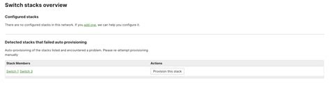 Switch Stacks Cisco Meraki Documentation