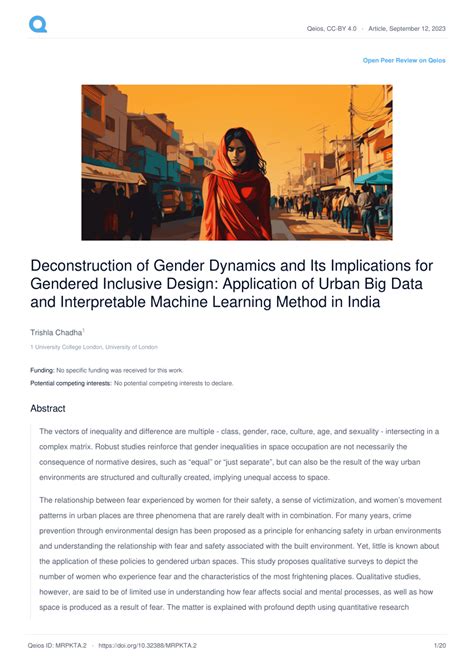 PDF Deconstruction Of Gender Dynamics And Its Implications For Gendered Inclusive Design