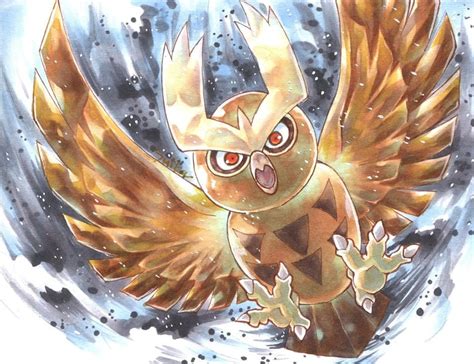 Noctowl Pokemon Drawn By Fullmofsuika Danbooru