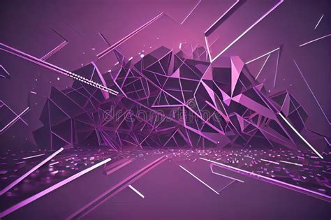 Abstract Intersecting Purple Lines Background Generative Ai Stock Illustration Illustration