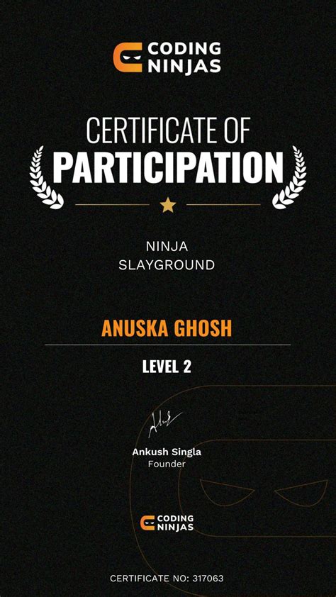 Anuska Ghosh On Linkedin Level 2 Complete Of Coding Ninjas Slayground