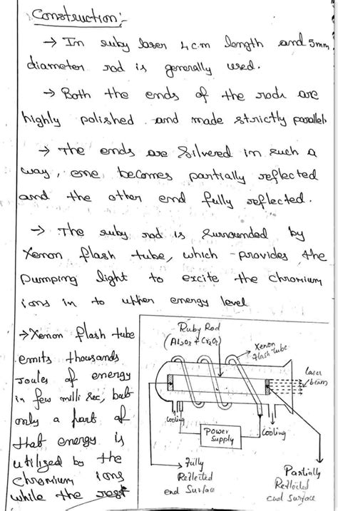 Ruby Laser Hand Written Notes In Format