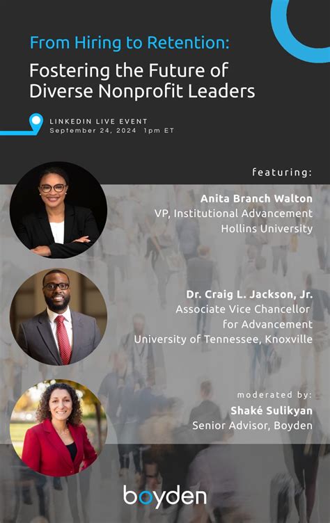 nick chambers on linkedin a great hour long event on leadership diversity in the nfp sector