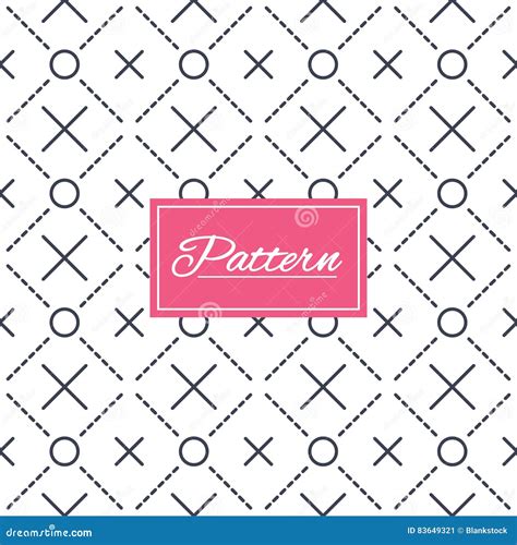 Circles Grid Stripped Seamless Pattern Stock Vector Illustration Of Design Recurring