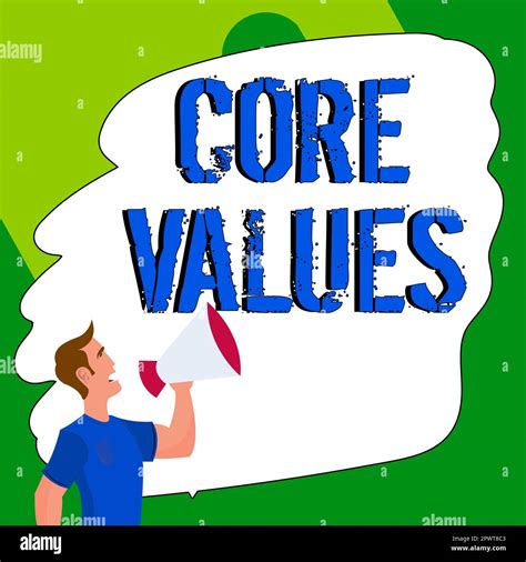 Conceptual Caption Core Values Business Showcase Belief Person Or Organization Views As Being