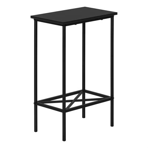 9 5 Black Rectangular Particle Board End Table HD 2078 The Home Depot