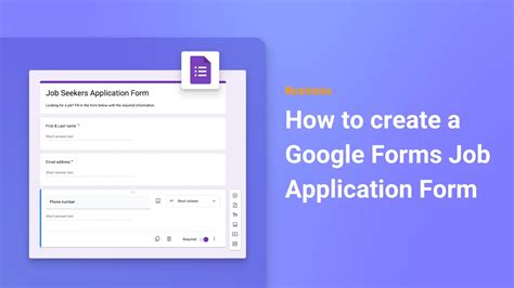 How To Create A Google Forms Job Application Blog