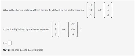 [solved] what is the shortest distance d from the l