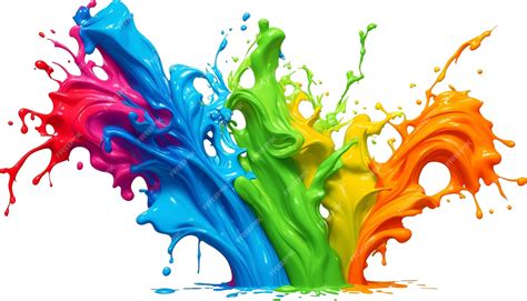 Большой красочный всплеск разноцветной краски которая разлетается в разные стороны иллюстрация