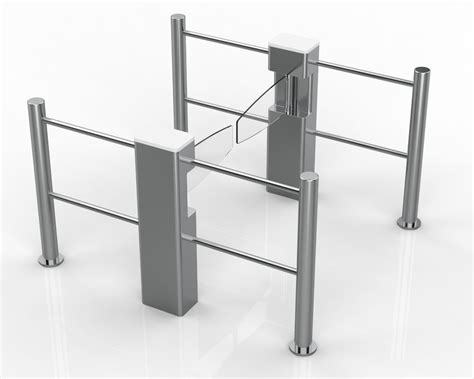 Rs232 Swing Gate Turnstile Supermarket Entrance Access Control