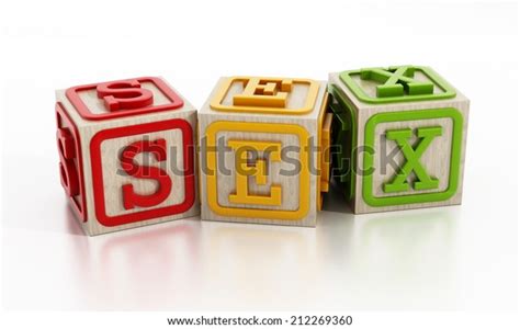 Sex Education Concept Wooden Cubes Stock Illustration 212269360 Shutterstock