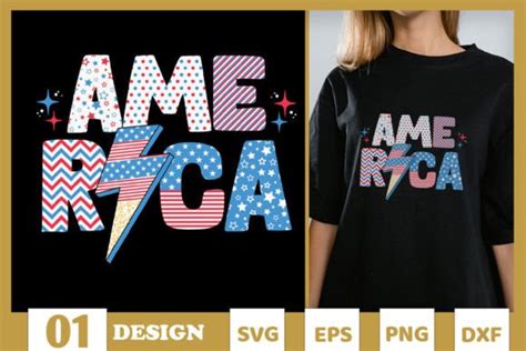 American Sparkly Retro July 4th Svg Graphic By Skinite · Creative Fabrica