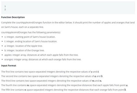 Apple And Orange Problem Solution Hacker Rank ~ Jsr Techno Talks