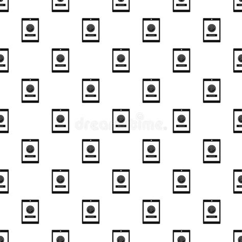 Fingerprint Password Pattern Seamless Vector Stock Vector