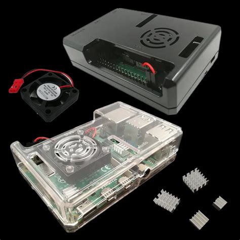 라즈베리 파이 4 케이스 라즈베리 파이 케이스 냉각 팬 블랙 박스 투명 케이스 라즈베리 파이 4 모델 B 파이 4b 파이 4 Aliexpress