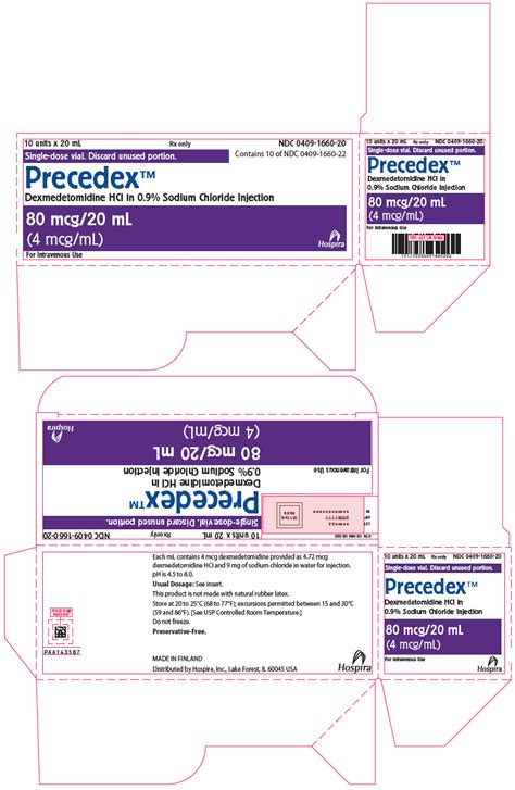 Fda Label For Precedex Injection Solution Concentrate Intravenous Indications Usage